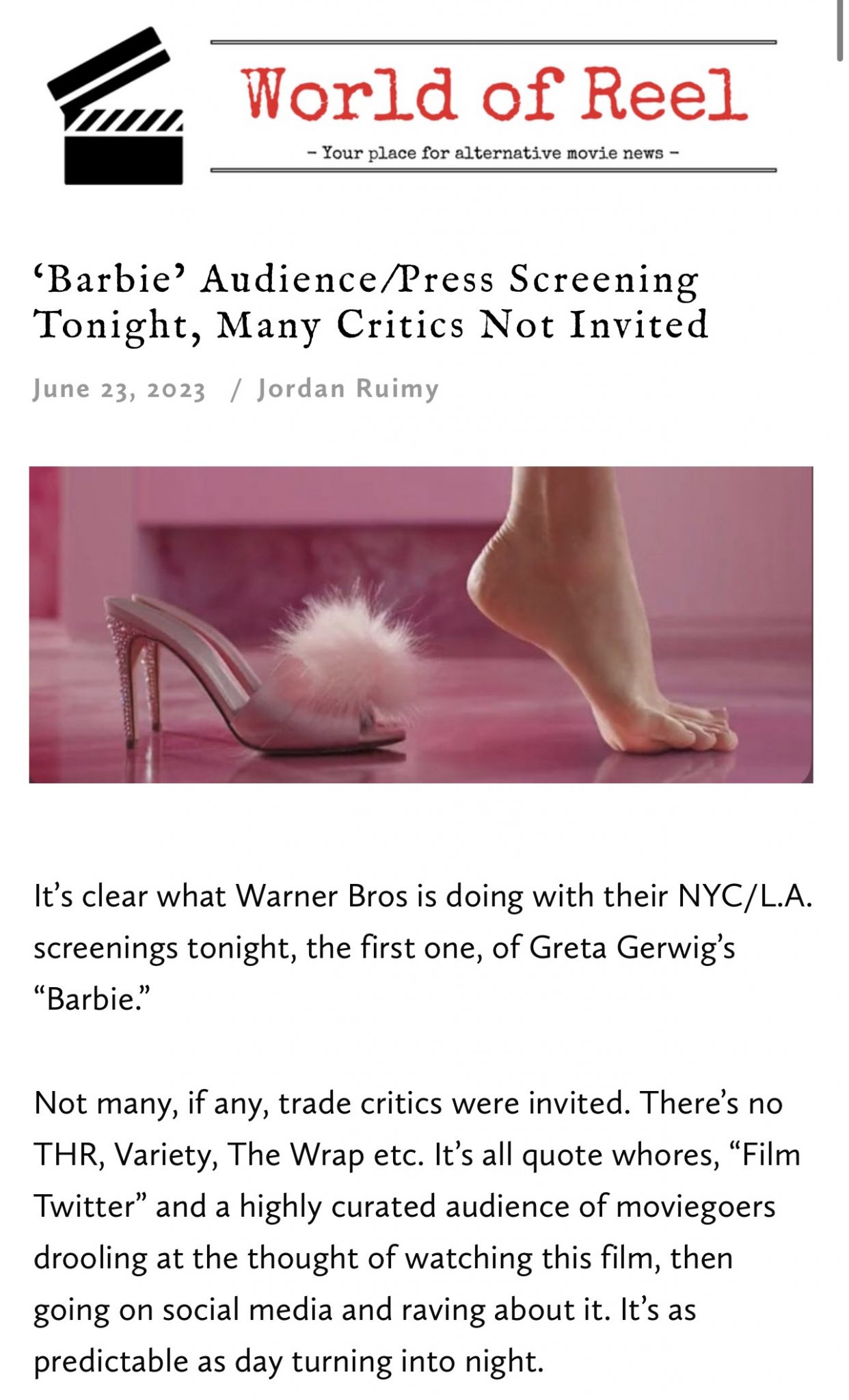 Where Are The Obsequious Post-Screening “Barbie” Tweets? – Hollywood ...